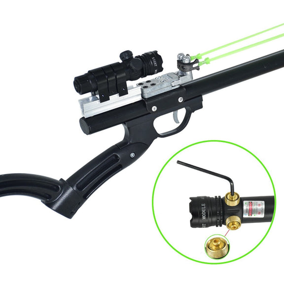 Durable Metal Hunting Trigger Slingshot with Laser – TacticalGears.pk
